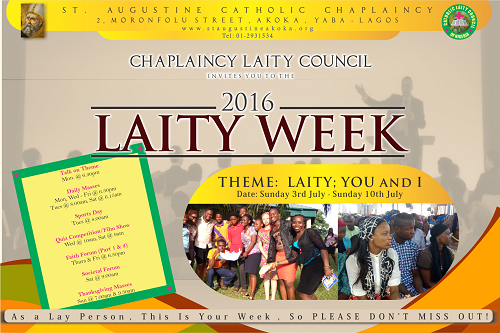 Introduction to the 2016 Laity Week – SACC Akoka Community | Blog